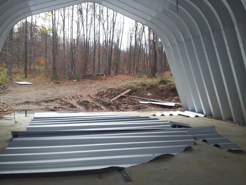 end wall construction | Cartwright Springs Brewery